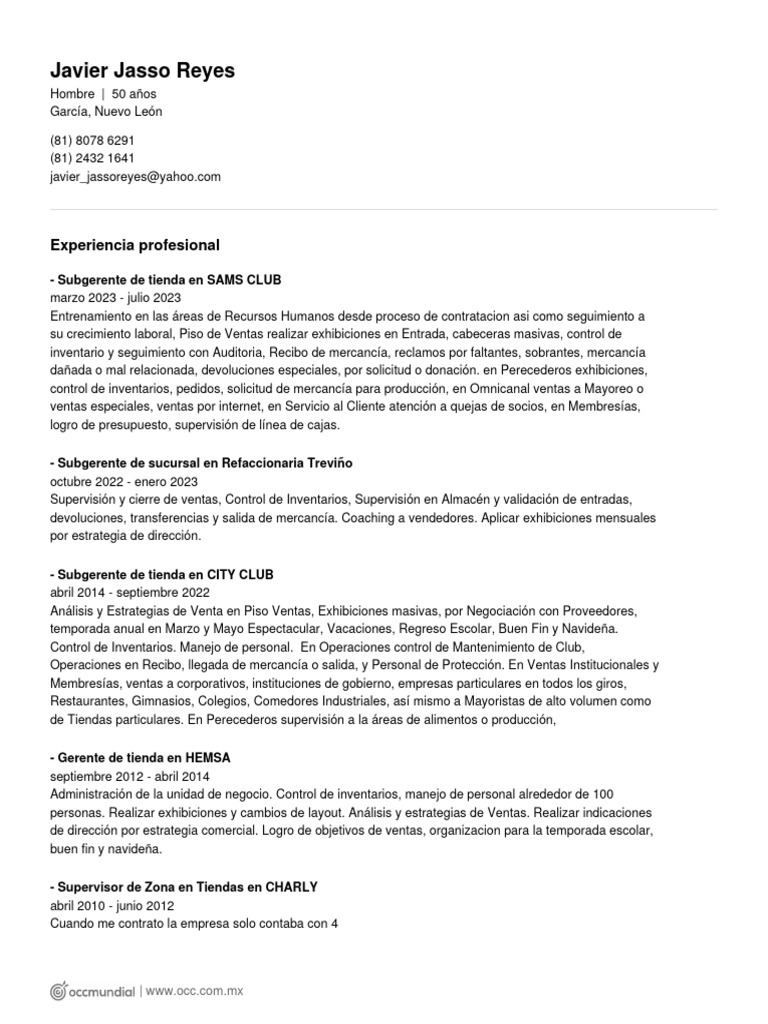 CV 5714475 | Descargar gratis PDF | Business | Economias