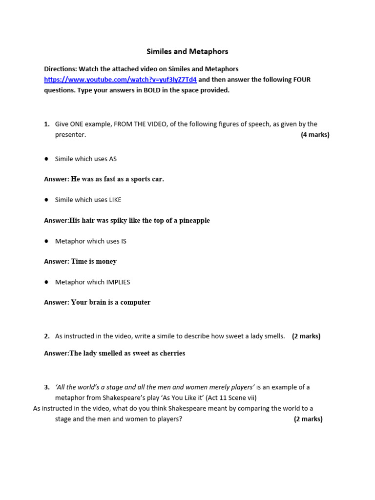 Smilies and Metaphors | PDF