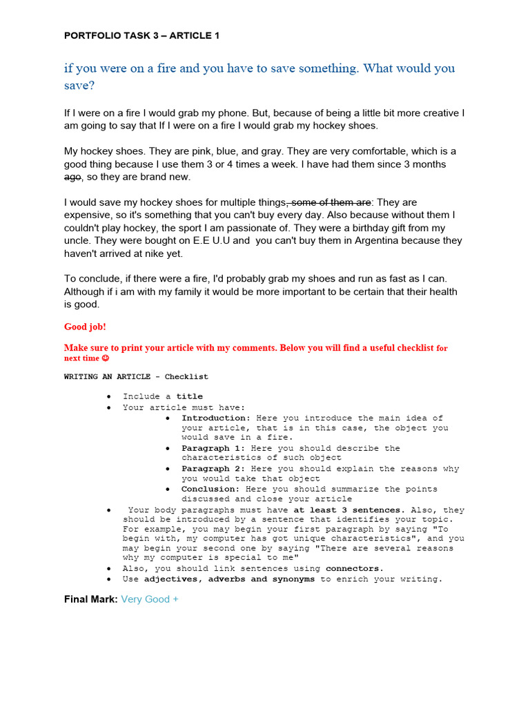 Clari Rossi - Writting An Article | PDF | Grammar | Syntax