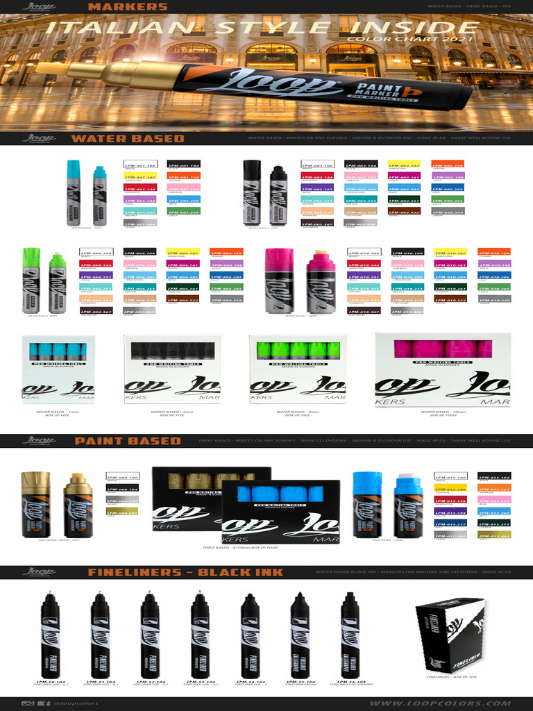 LOOP Markers Colorchart | PDF