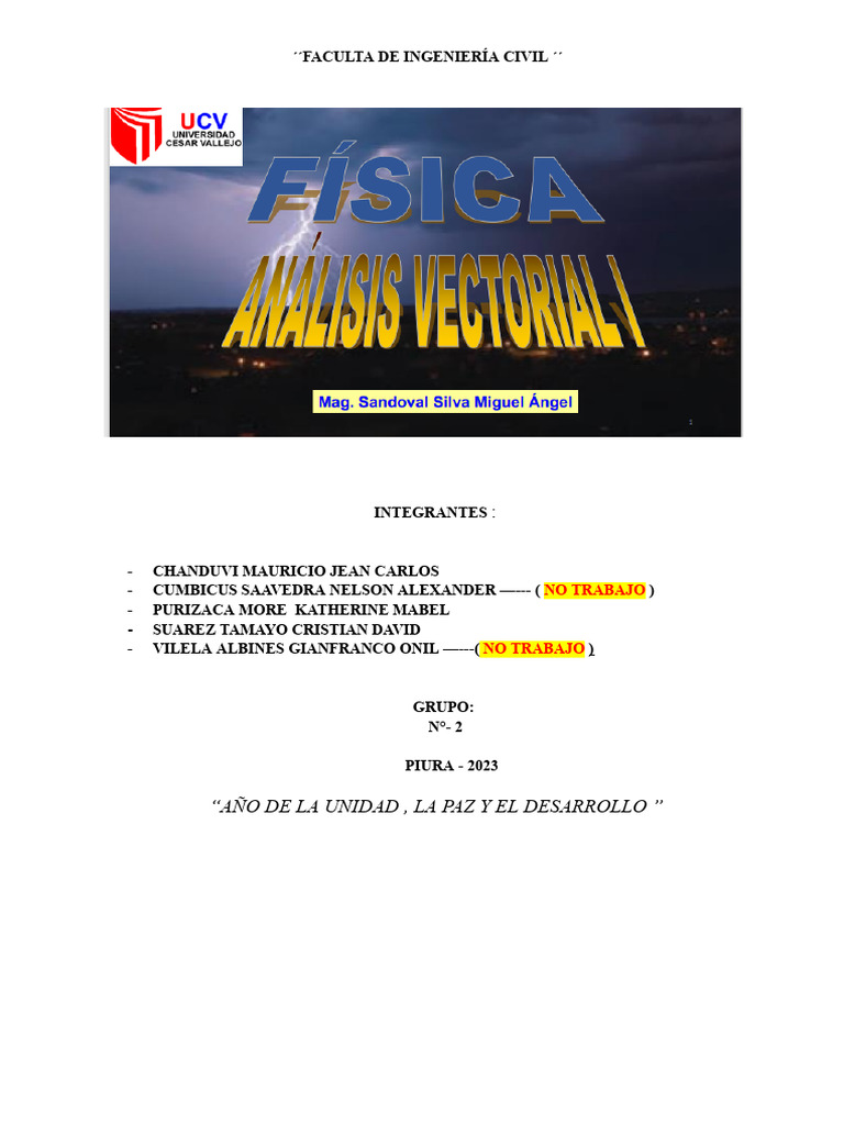 Analisis Vectorial | PDF | Vector Euclidiano | Fuerza