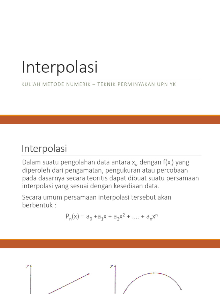 Pertemuan 7 Interpolasi | PDF