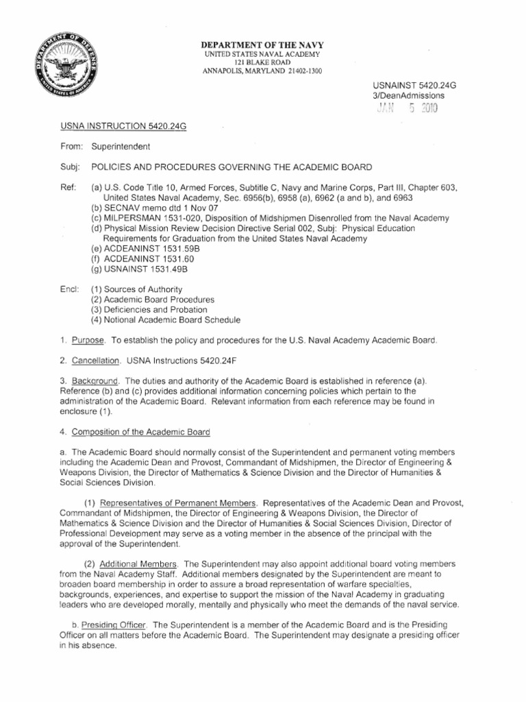 Academic Board Policies and Procedures | PDF | United States Naval ...