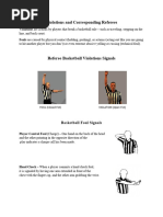 FIBA Officiating Signals | PDF | Hand | Referee