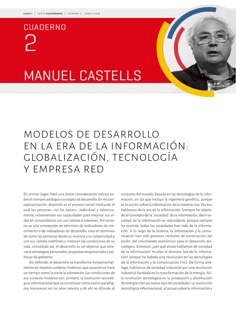 Castells, Modelos de desarrollo | PDF | Sociedad | America latina
