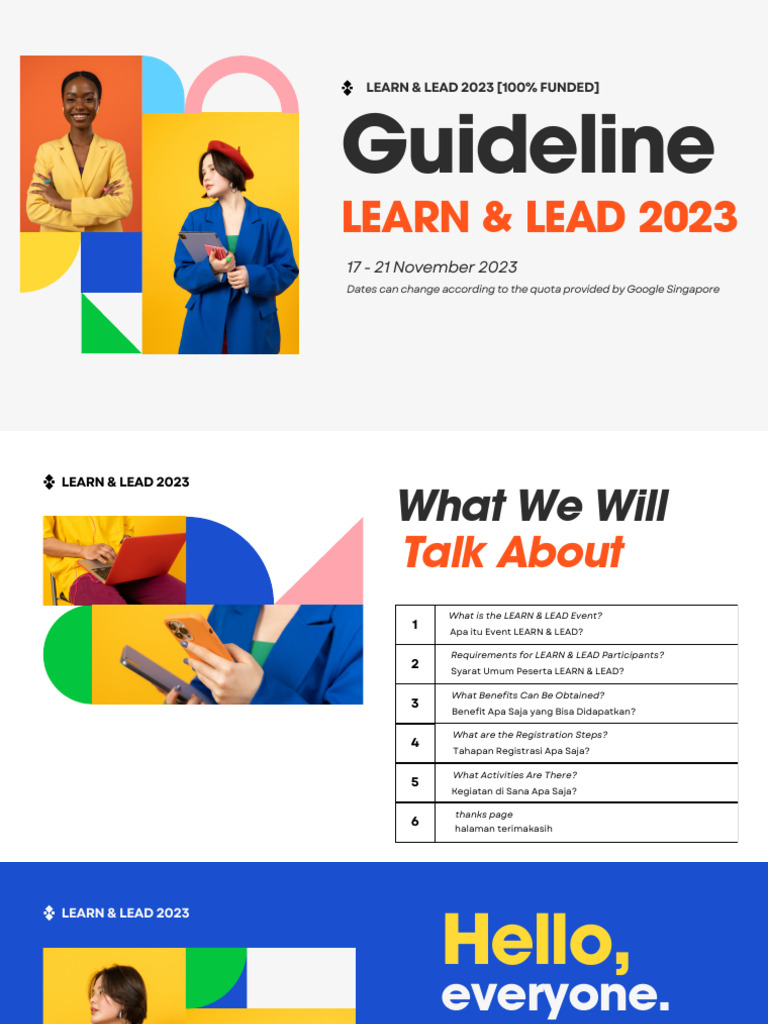 Guideline LEARN & LEAD 2023 | PDF