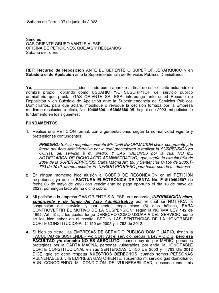 Formato Reposicion 2 | PDF