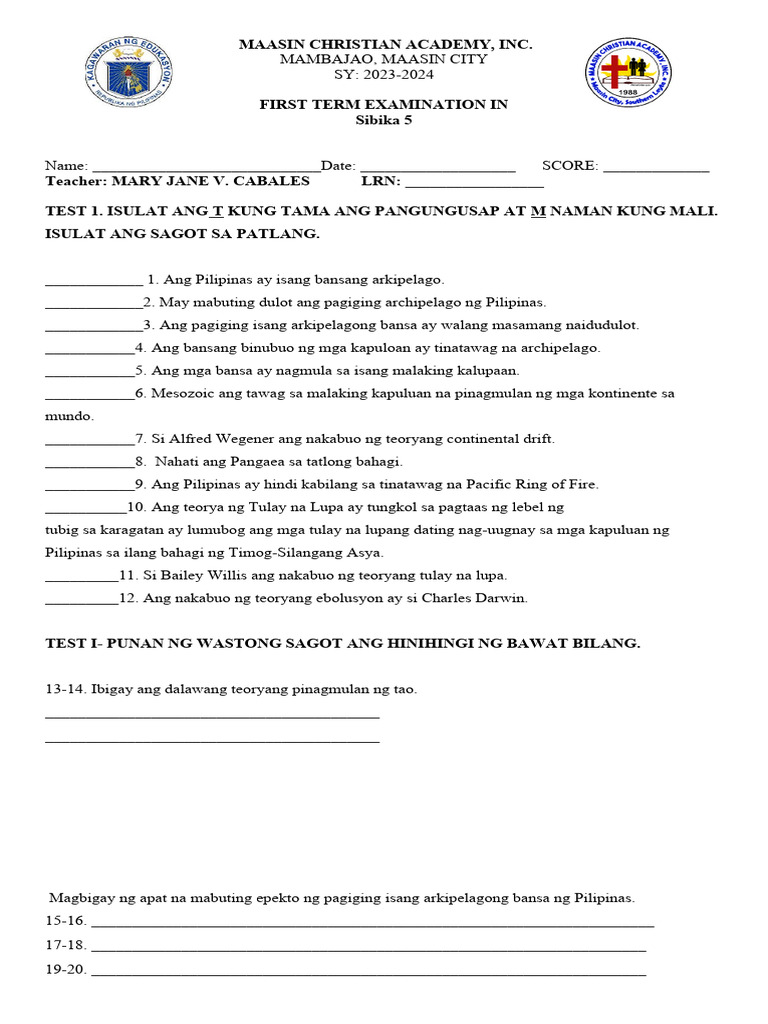 Term Sibika | PDF