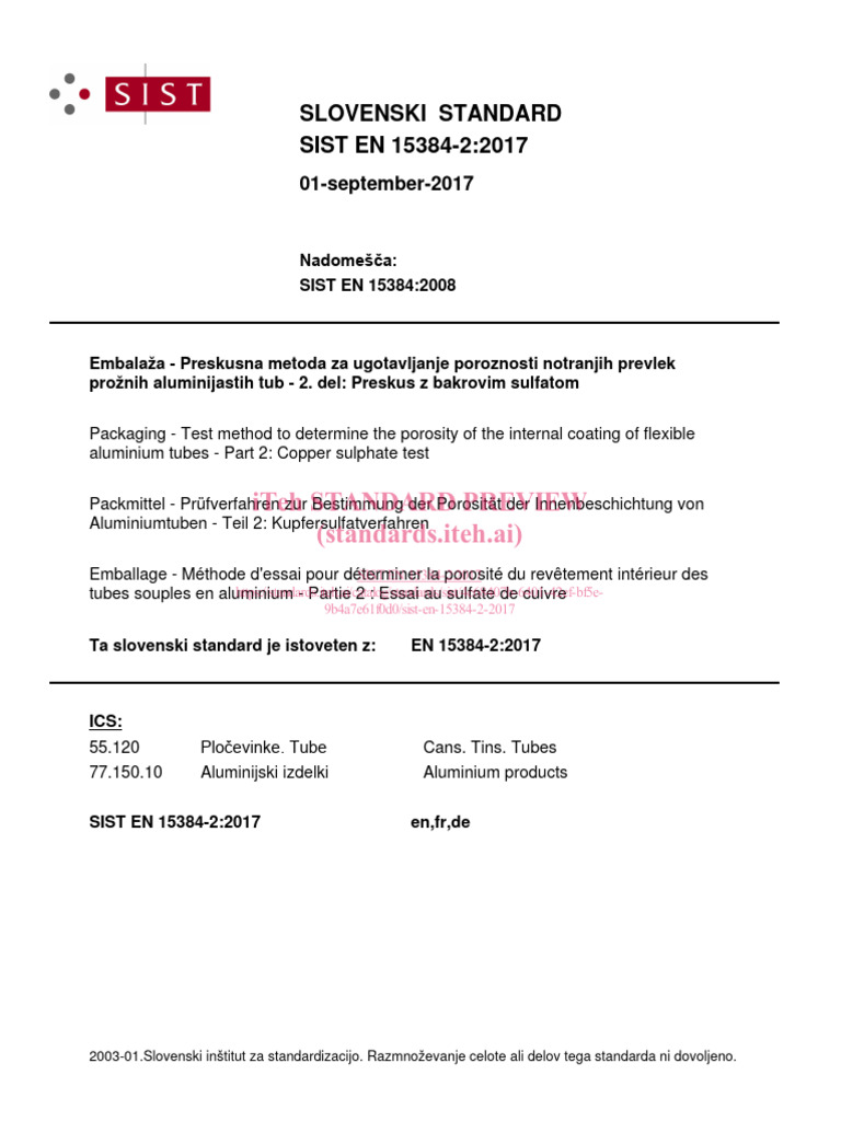 Sist en 15384 2 2017 | PDF | Vacuum Tube | Electrical Resistance And ...