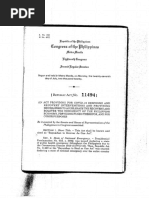 Republic Act No. 11332 | PDF | Public Health | Infection