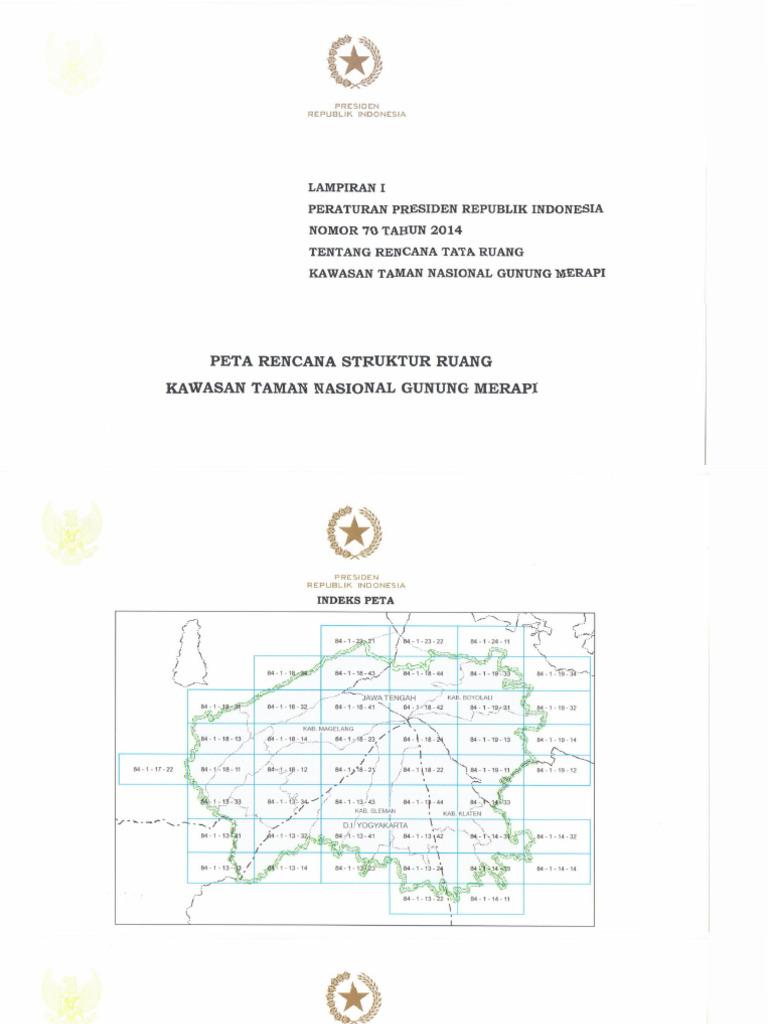 Peta Rencana Tata Ruang Merapi | PDF