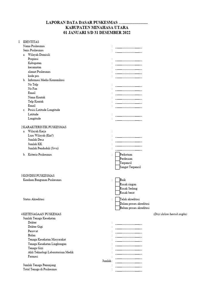 Format Data Dasar PKM 2022 | PDF