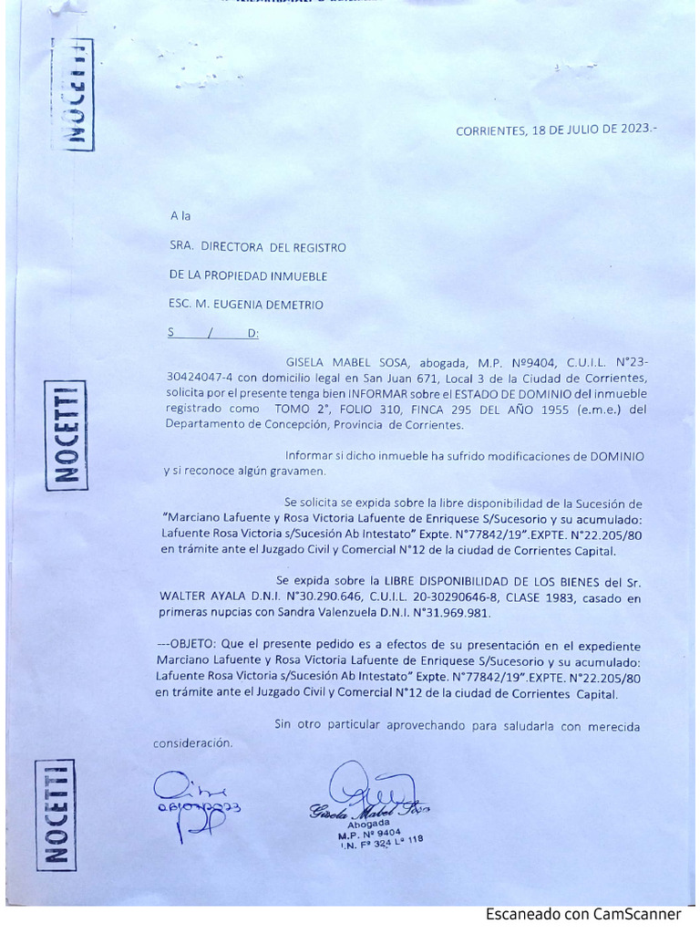 Modelos Notas Al Rpi Catastro | PDF