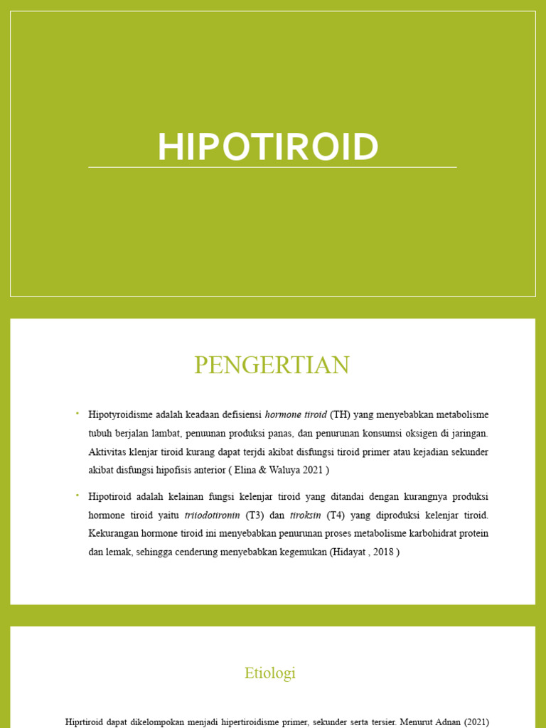 Pengertian dan Gejala Hipotiroidisme | PDF | Pengembangan Diri | Gaya Hidup
