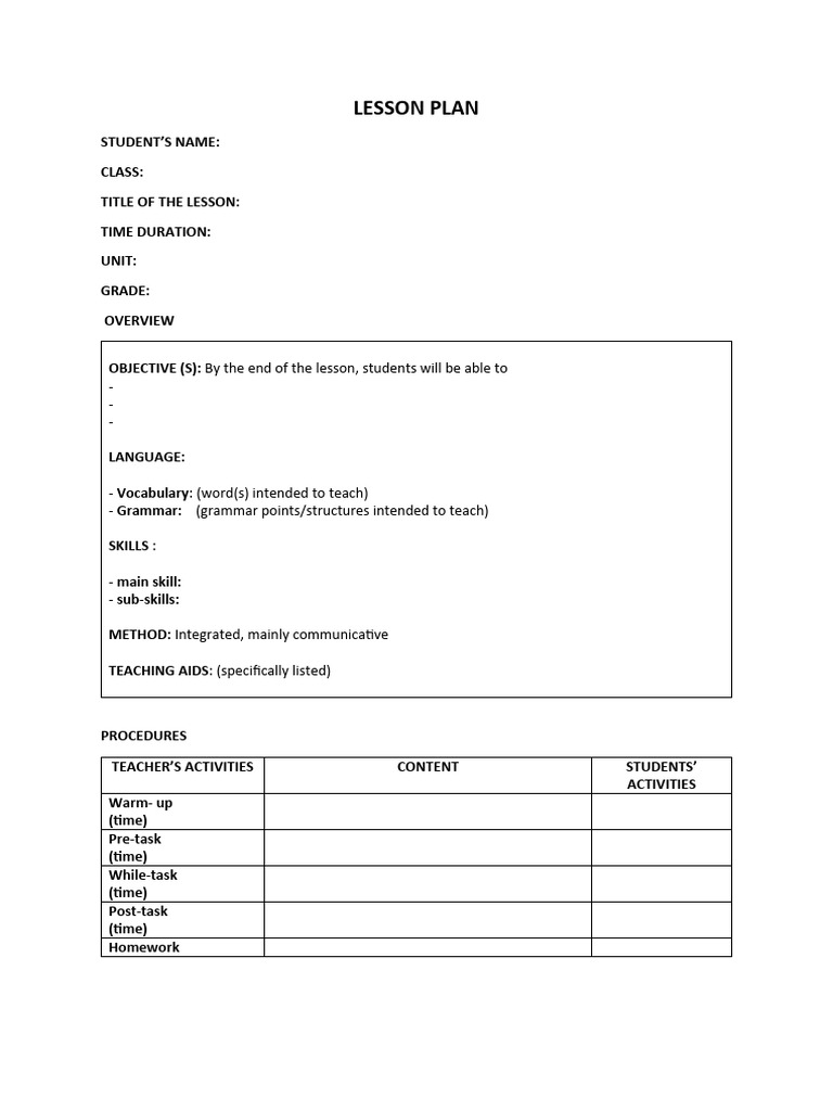 2022 Lesson Plan | PDF 2022 Lesson Plan | PDF