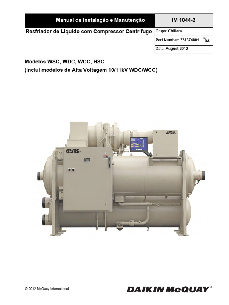 Manual Chiller WSC Daikin | PDF
