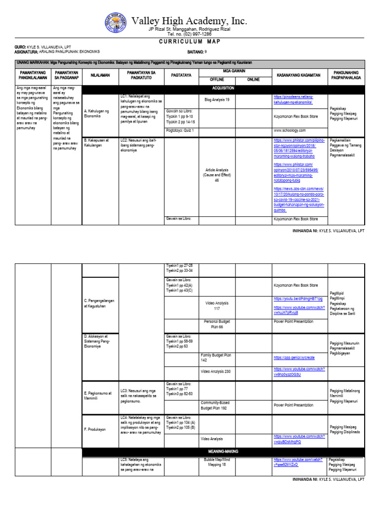 Cmap Ap9 - 2021-2022 | PDF