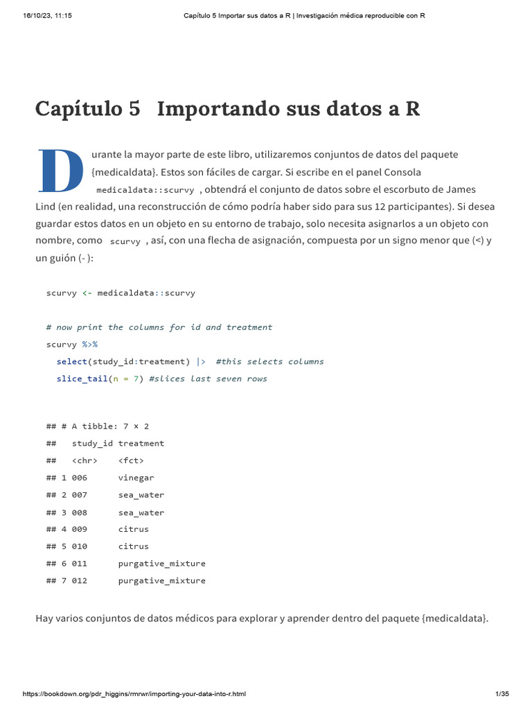 Capítulo 5 Importar Sus Datos A R - Investigación Médica Reproducible ...