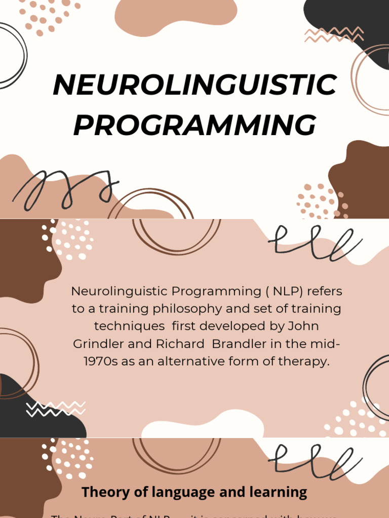 Neurolinguistic Programming | PDF | Neuro Linguistic Programming ...