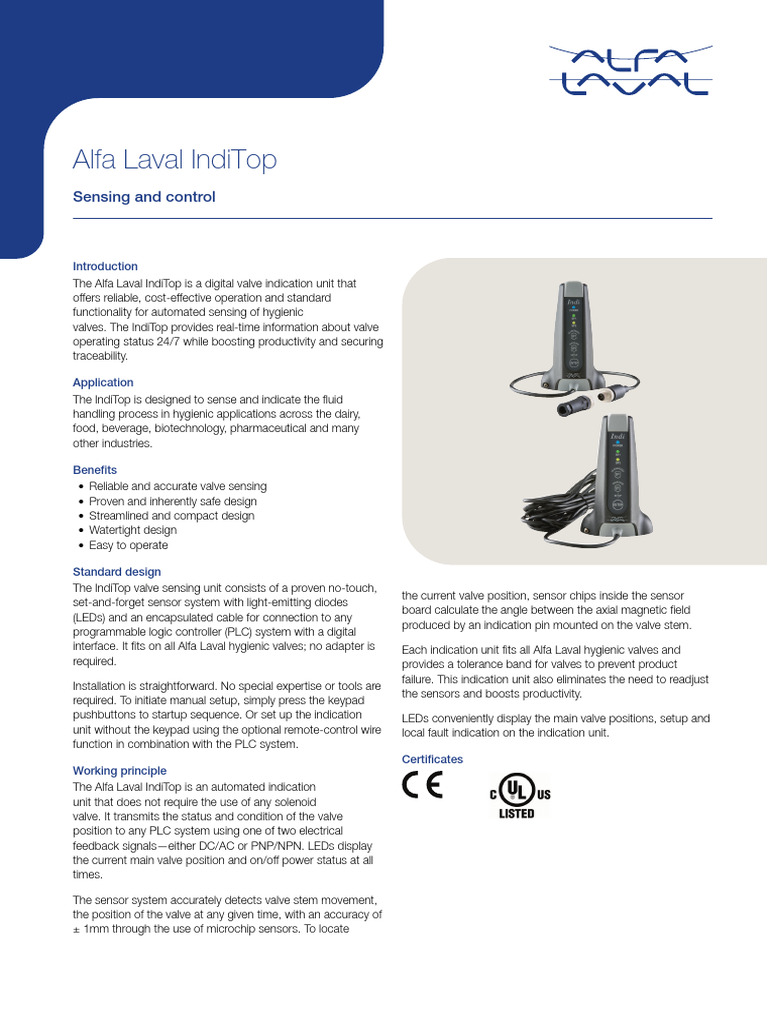 Alfa Laval Inditop Product Leaflet Ese00182en | PDF | Programmable ...