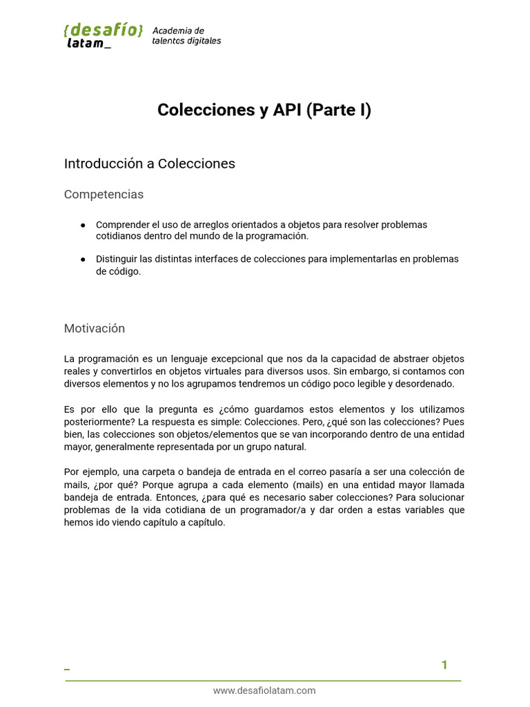 Guía de Colecciones en Java | PDF | Java (lenguaje de programación ...