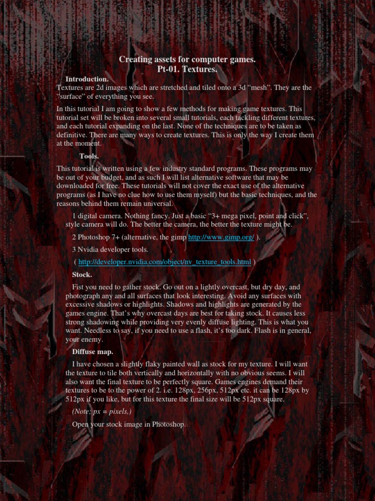 Creating Textures For Games Part-1 | Download Free PDF | Texture ...