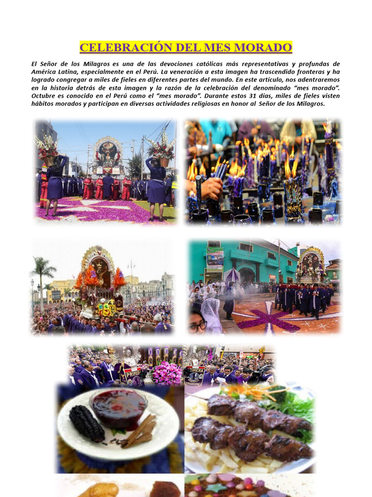 Celebración Del Mes Morado | PDF