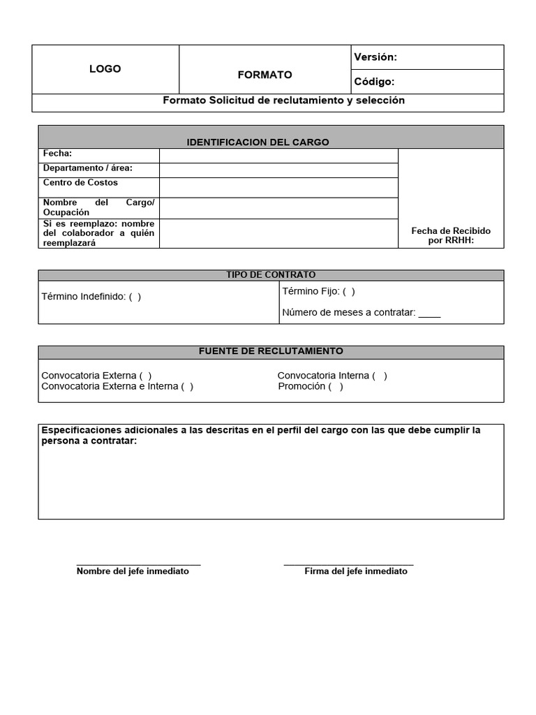 Simulador Solicitud De Reclutamiento Y Selección Pdf Reclutamiento