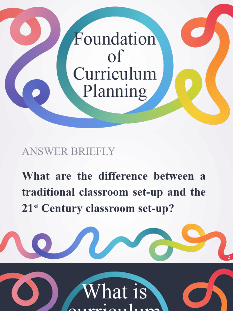 Foundation of Curriculum Planning | PDF | Art | Self-Improvement