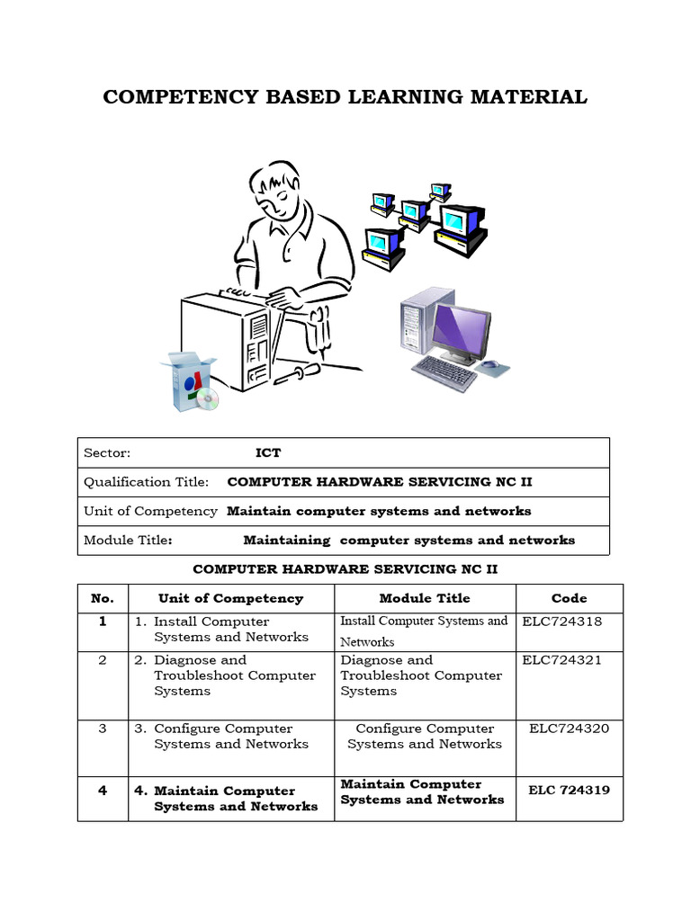 CBLM Maintain Computer Systems and Networks | PDF