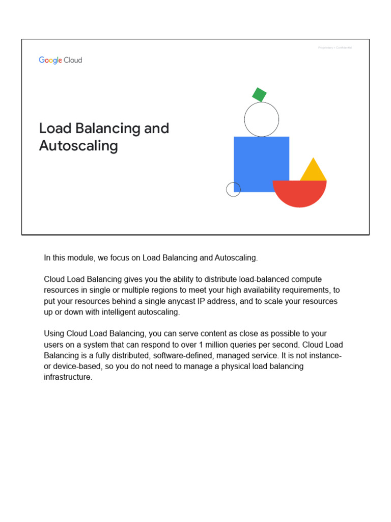 09 Load Balancing And Autoscaling Pdf Proxy Server Load Balancing Computing 