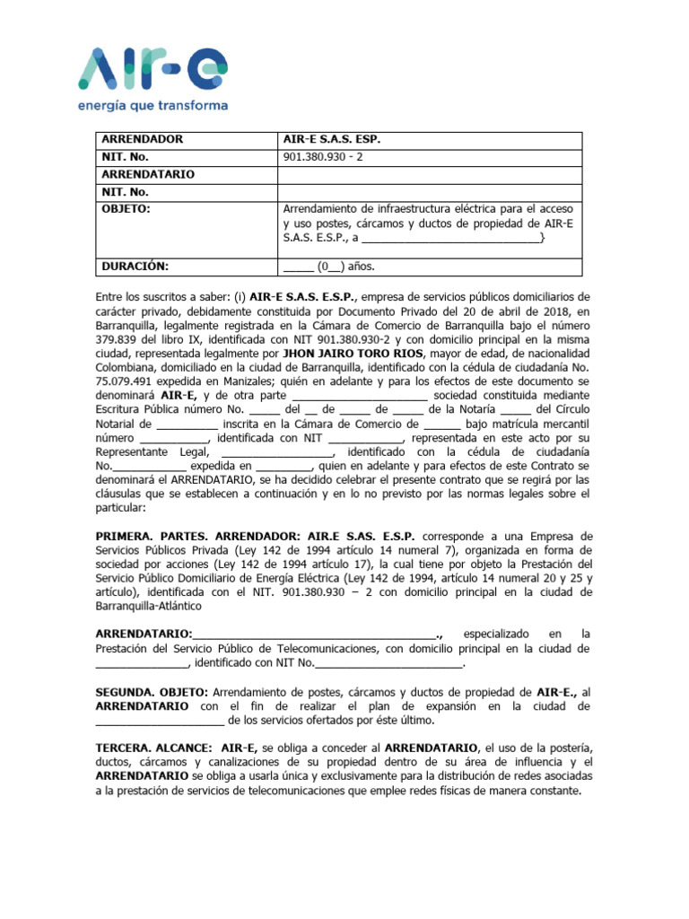Minuta Contrato - PRST | PDF | Finanzas y dinero