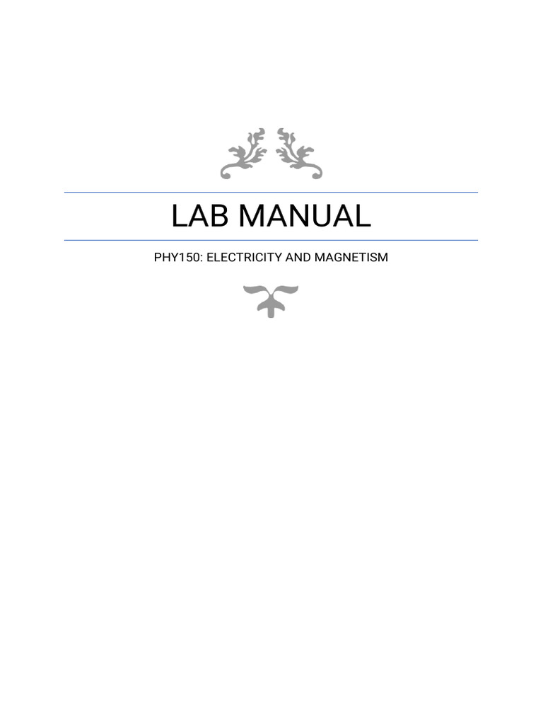 Lab Manual PHY150 - Phet Simulations | PDF