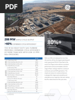 GE 9HA Gas Turbine Specifications | PDF | Nature | Physical Quantities