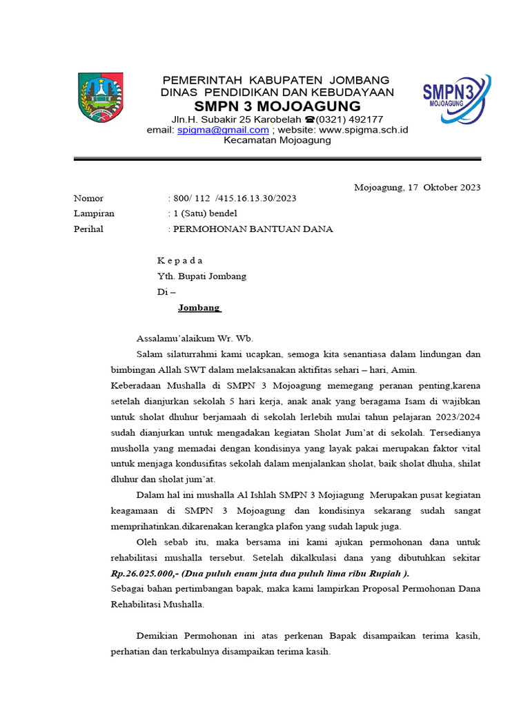 Proposal Rehab Musholla Lengkap Dengan RAB | PDF | Karier ...