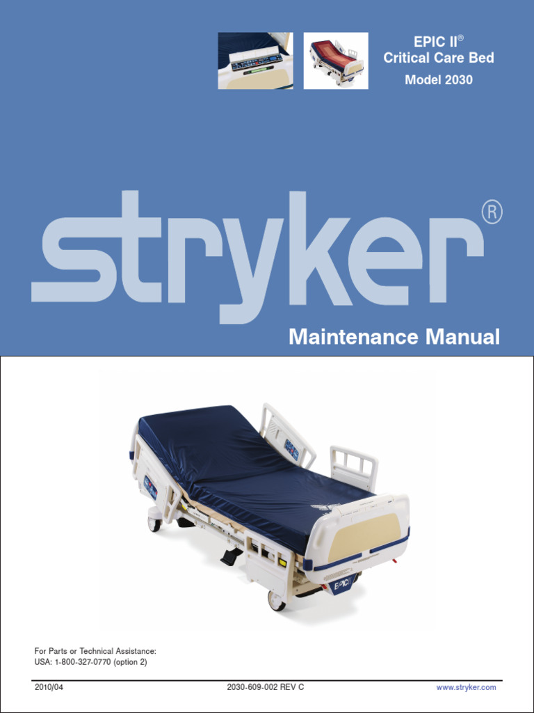 Maintenance Manual: Epic Ii Critical Care Bed | PDF | Ac Power Plugs And Sockets | Power Inverter