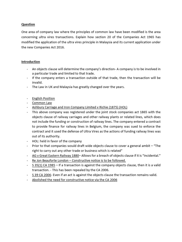 4) Objects Clause | PDF | Government | Business Law