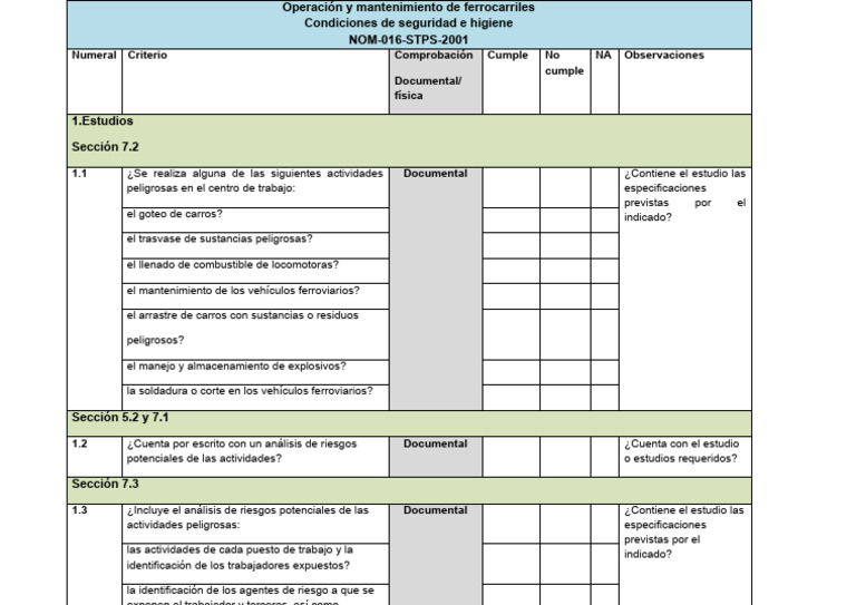 Nom 016 STPS 2001 | PDF