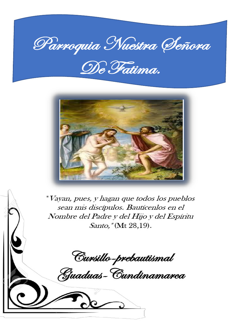 Cursillo Prebautismal - Persona | PDF | Bautismo | Sacramentos