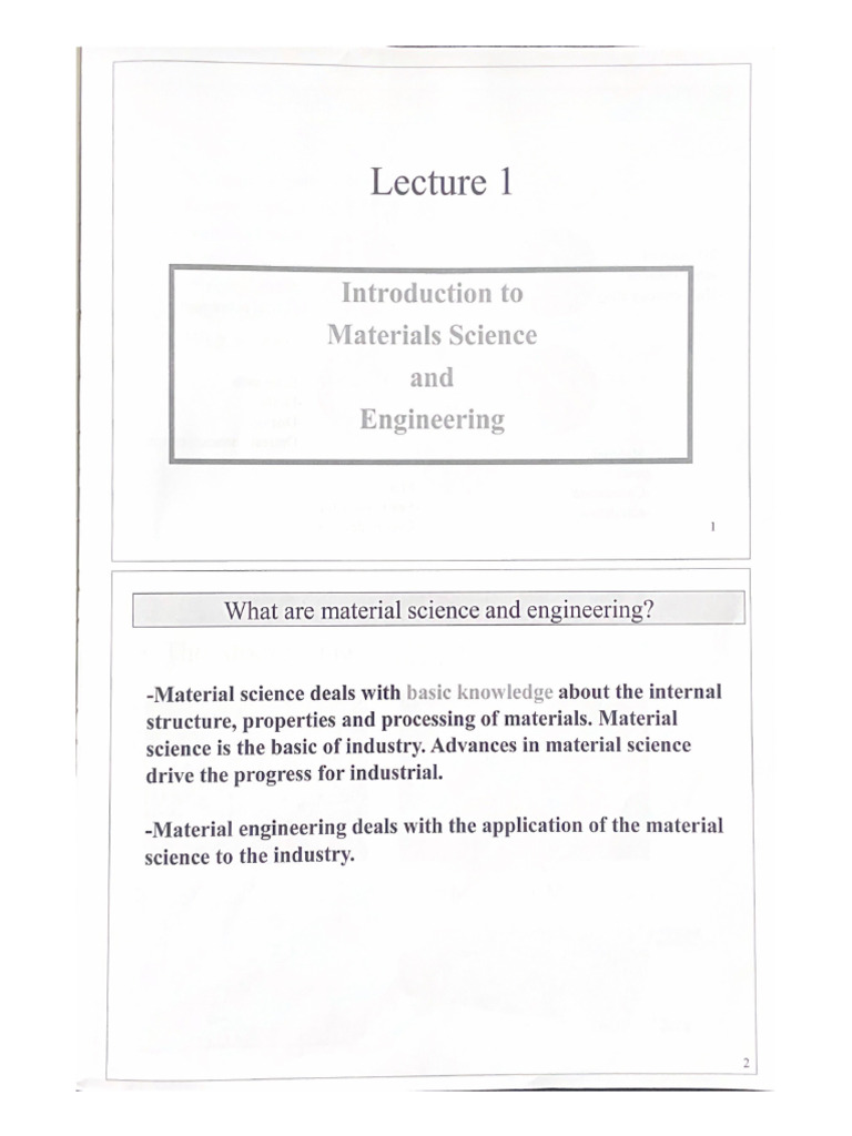 Lecture 1 | PDF