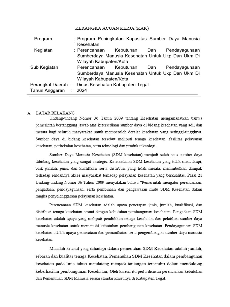 Kak SDMK Renbut 2024 | PDF