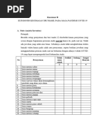 Instrumen Tingkat Kecemasan | PDF