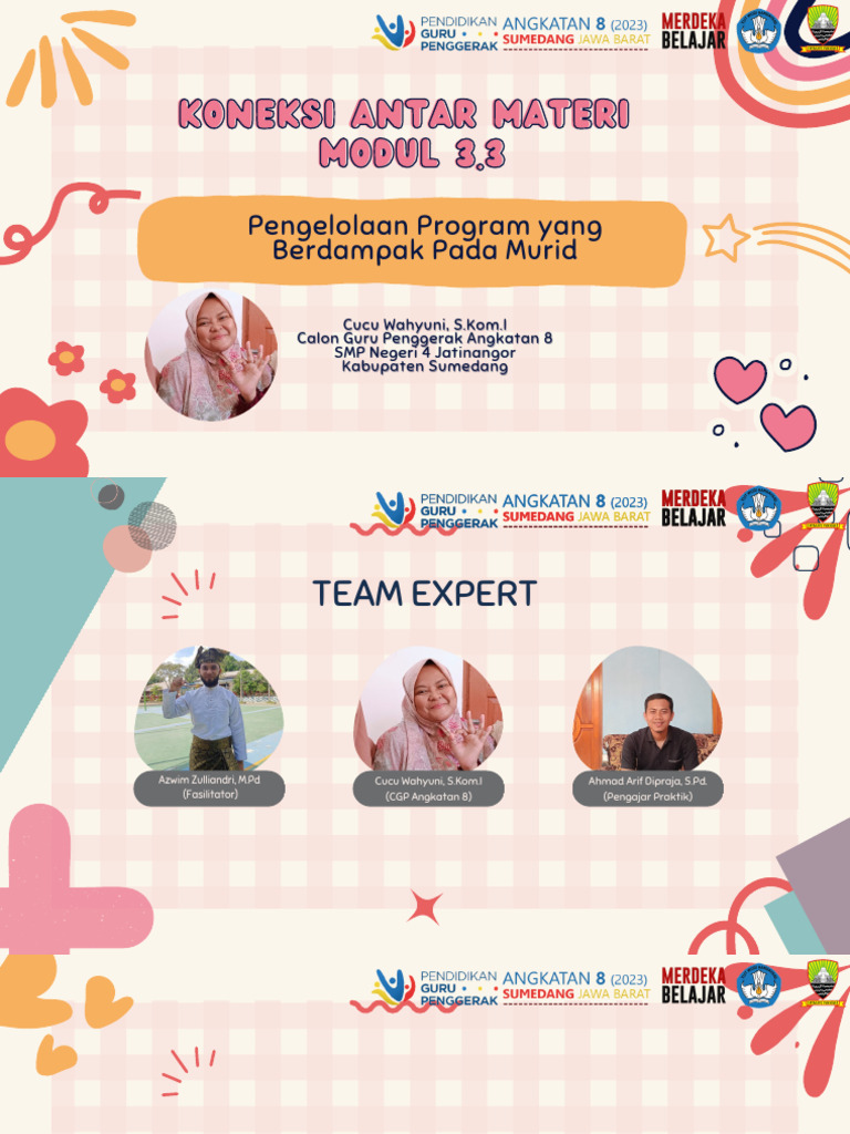 Koneksi Antar Materi Modul 3.3 Pengelolaan Program Yang Berdampak Positif Pada Murid | PDF ...