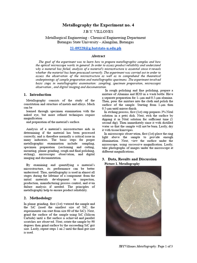 VIllones LabRep 04 | PDF | Materials | Physical Sciences