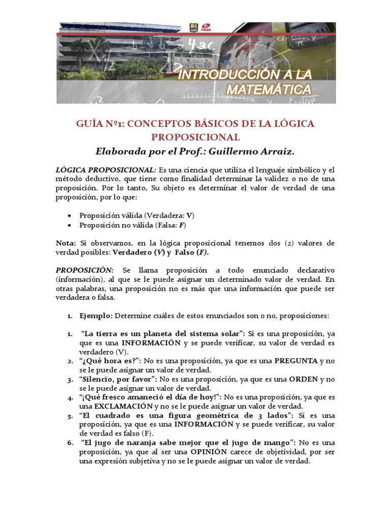 Conceptos Básicos | PDF | Proposición | Verdad