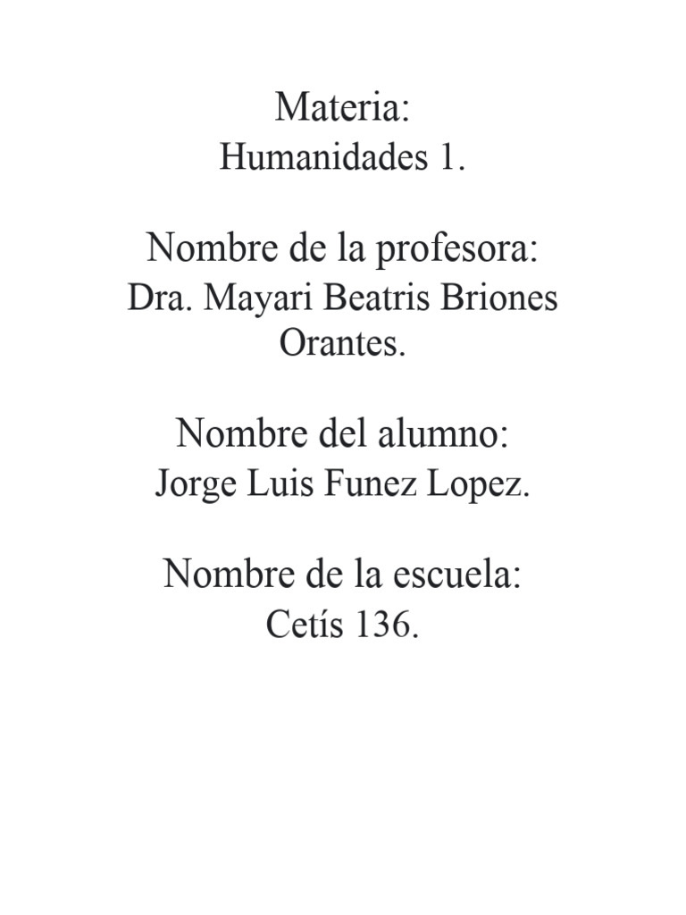 Proyecto Humanidades Cetis (1) | PDF | Comportamiento | Entorno natural