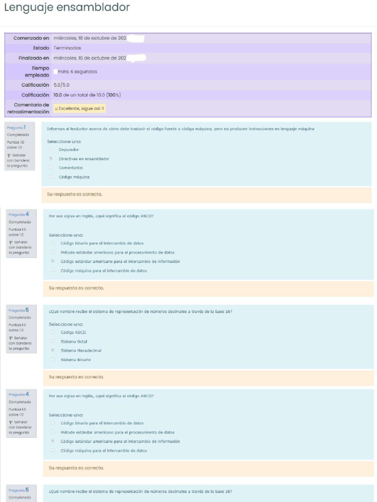 Examen Segundo Parcial (Segunda Vuelta) Lenguaje Ensamblador | PDF