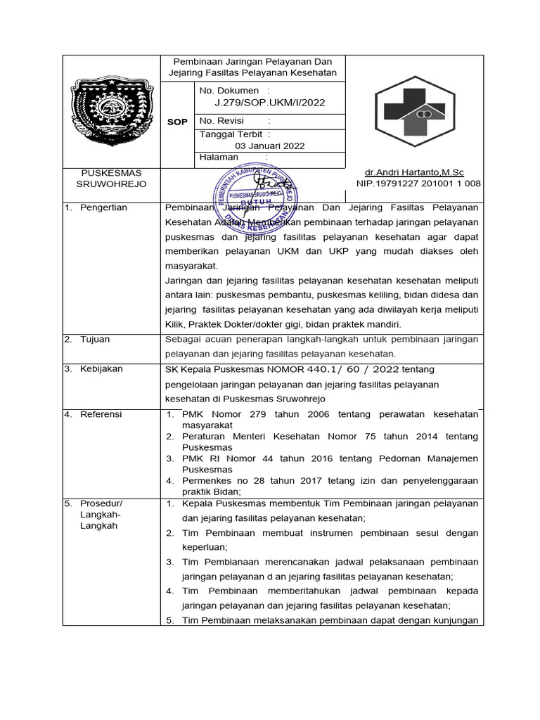 6 Sop Pembinaan Jaringan Dan Jejaring | PDF | Bisnis | Pengelolaan Keuangan & Uang