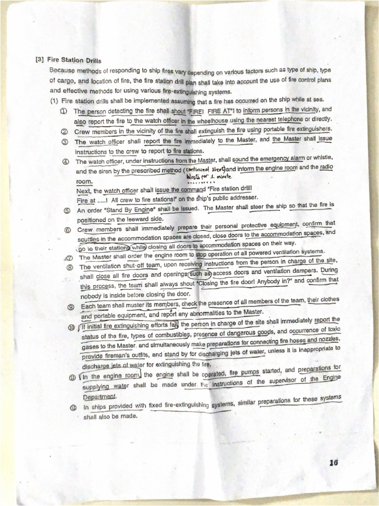 Fire Fighting Drill | PDF