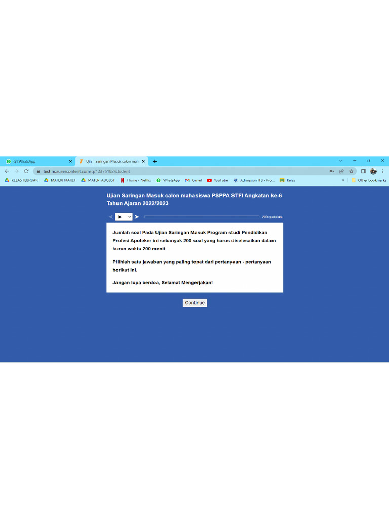 Bagi Soal PSPA Stfi Desember (Genap) 2022 - Mou-1 | PDF